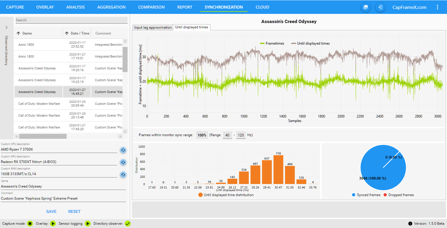 CapFrameX - Features